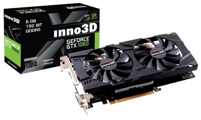Купить видеокарту Inno3D GeForce GTX 1060 6GB TwinX в Ташкенте